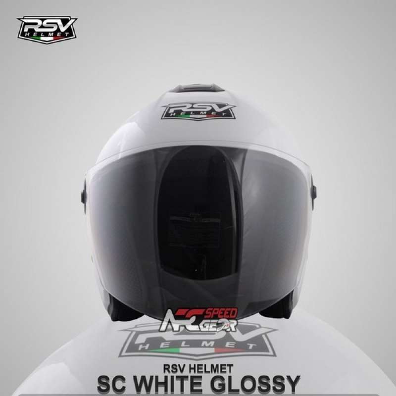 Jual Limited Helm Rsv Half Face Supercolor White Glossy - Helmet Motor ...