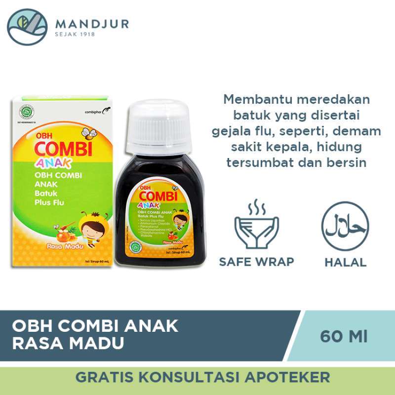 Jual OBH Combi Anak Batuk Plus Flu Madu 60 mL - Sirup Obat Batuk Flu ...