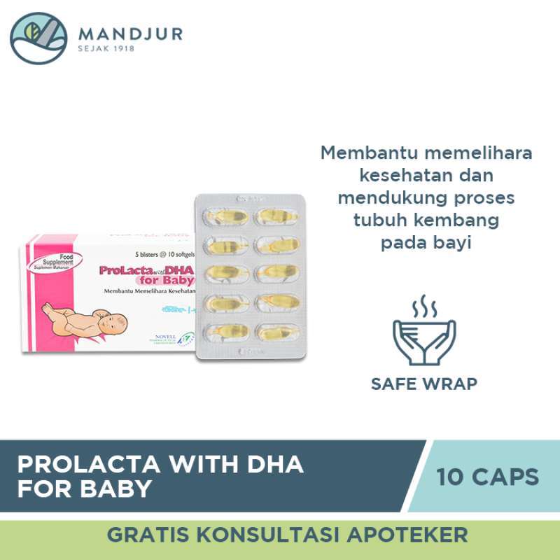 Jual Prolacta With DHA For Baby 10 Kapsul - Suplemen Kesehatan Bayi di ...