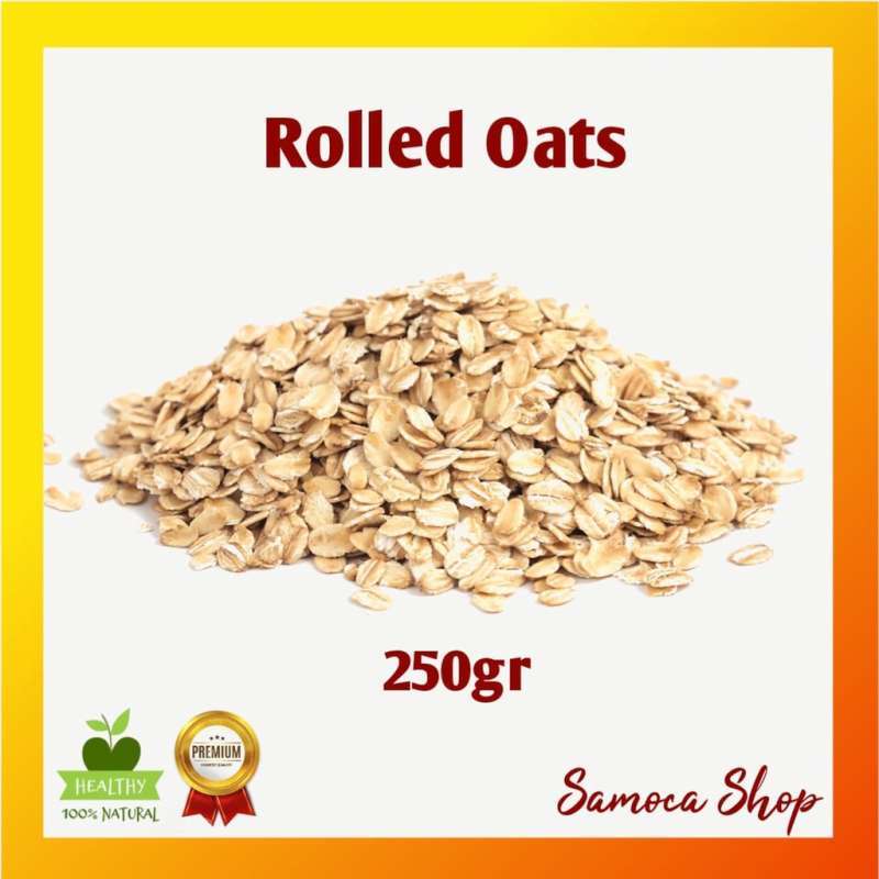 Jual Natural Rolled Oats Utuh Premium Havermut 250gr Sarapan Makanan ...