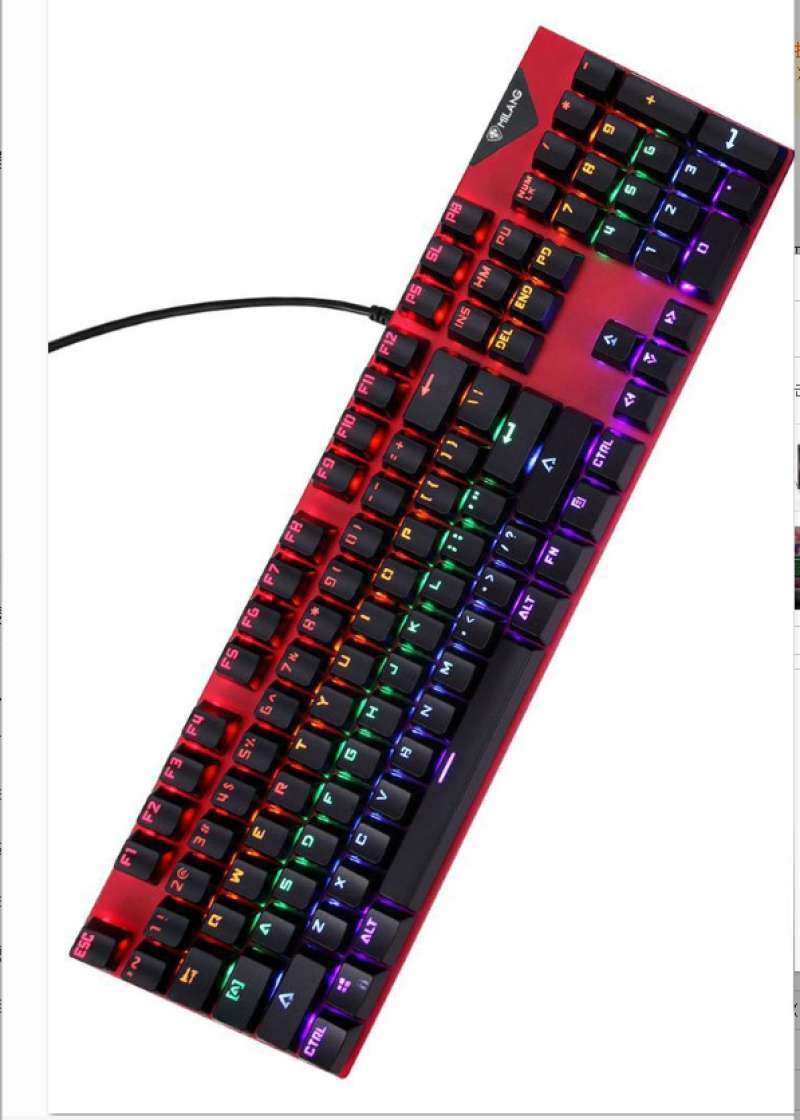 Jual MK808 True Mechanical Keyboard Green Axis Luminous Game Makan Ayam ...