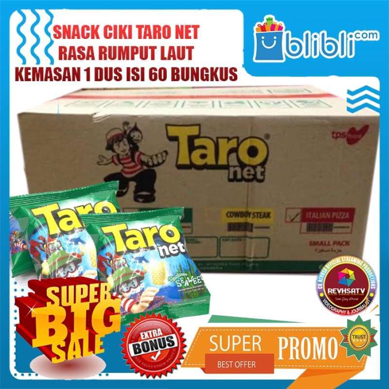 Jual Snack Atau Ciki Taro Net 9gr Kemassan 1 Dus Isi 60 Bungkus Di ...