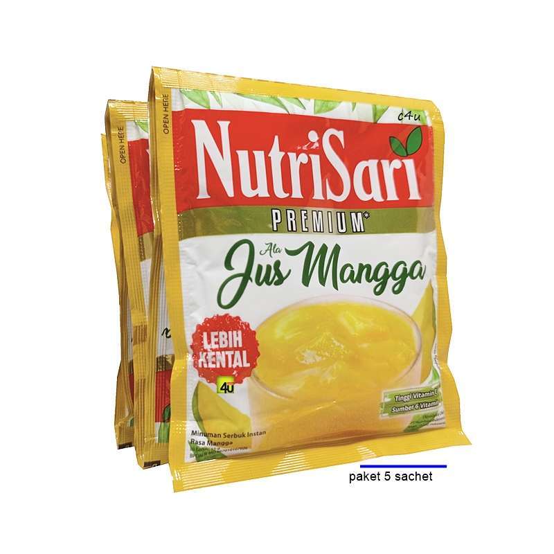 Promo Nutrisari Premium - Minuman Serbuk Ala Jus Mangga - Paket 5 ...
