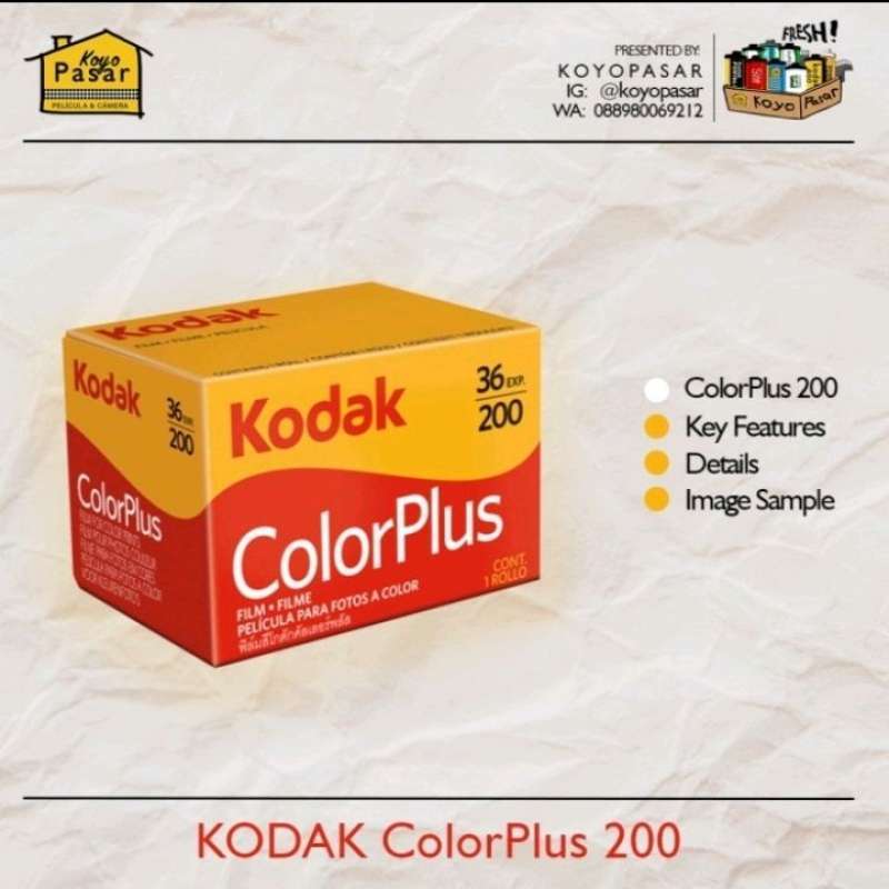 Jual Kodak Colorplus 200 | color plus roll film analog jogja di Seller ...
