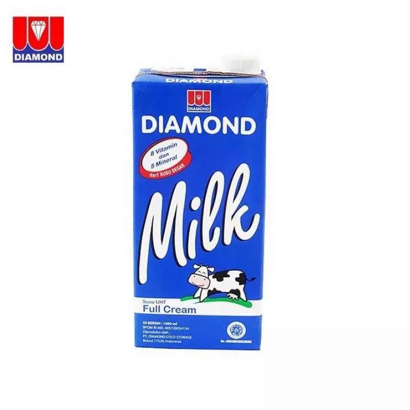 Jual Diamond Susu UHT Full Cream Milk 1000ml 1L - Full Cream di Seller ...