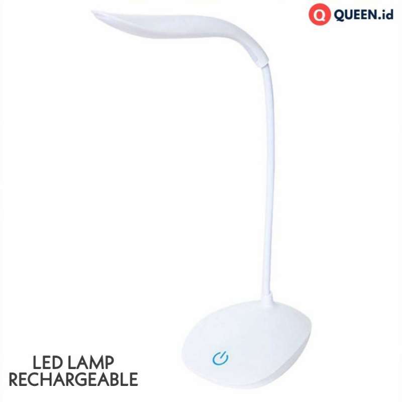Jual Lampu LED Rechargeable USB 14 LED Lampu Baca Meja Desk Lamp 800mAh ...