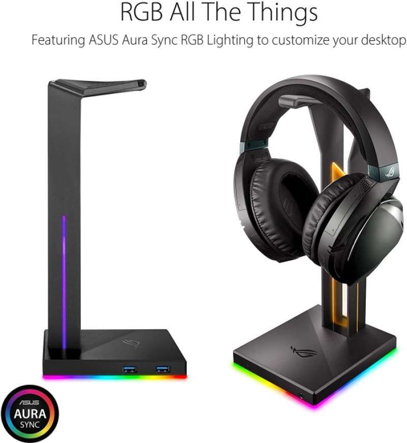 Jual ASUS ROG Throne RGB Gaming Headset Stand with 7.1 Surround Sound ...