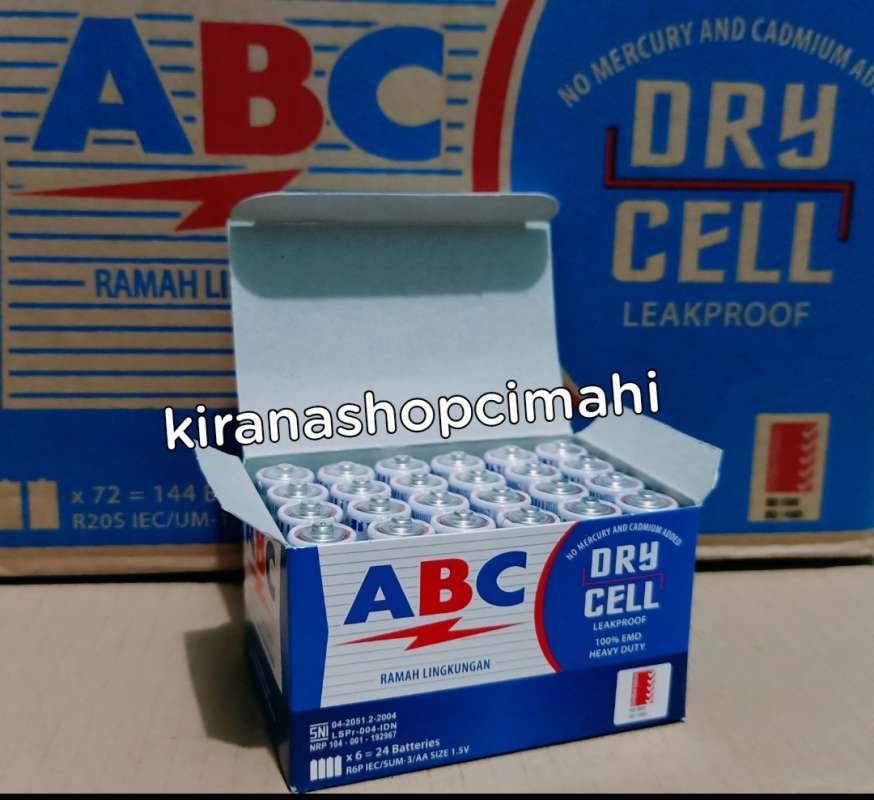 Jual batre abc biru aa isi 24 pcs / batu baterai abc biru a2 di Seller ...