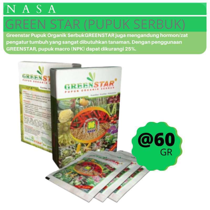 Promo 3 GREEN STAR NASA ASLI - Pupuk Organik Terbukti Ampuh - Pupuk ...