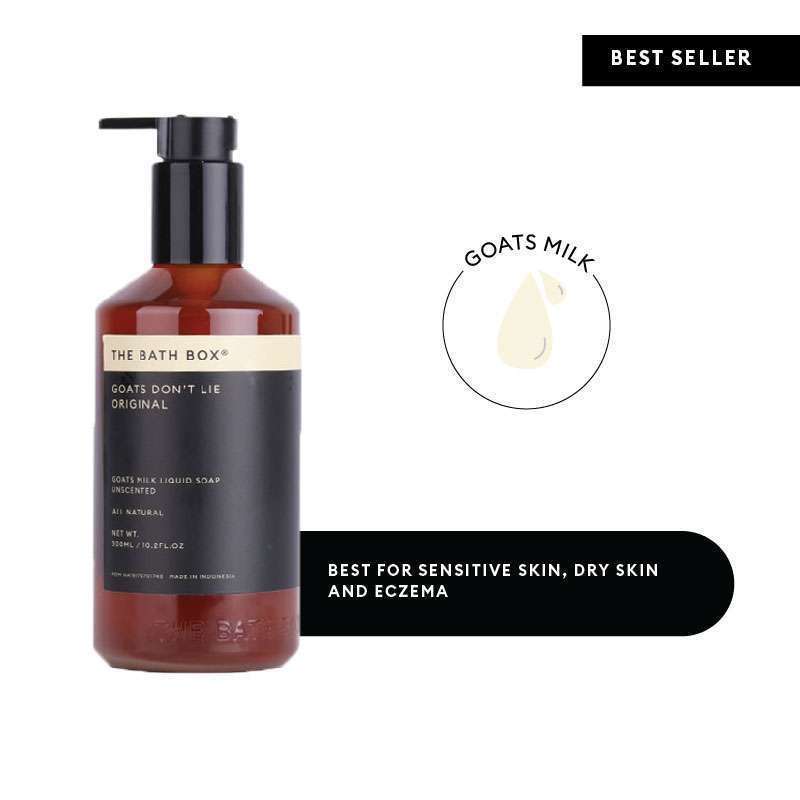 Jual THE BATH BOX Goats Don't Lie Original 300ml (Psoriasis, Eczema ...