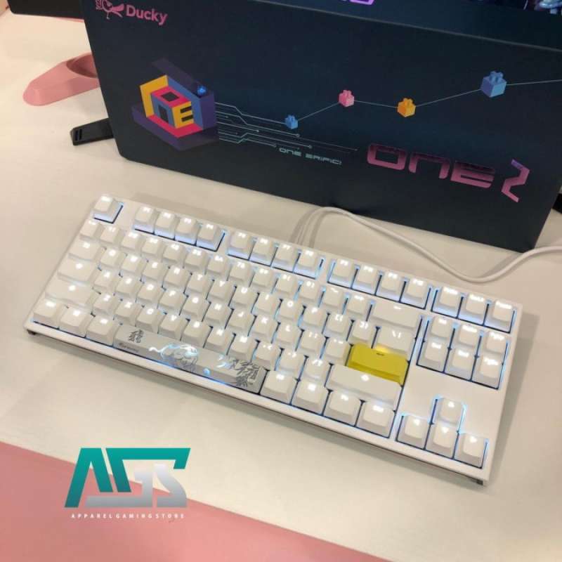 Promo Ducky One 2 Backlit TKL White Case White LED - GAMING KEYBOARD ...