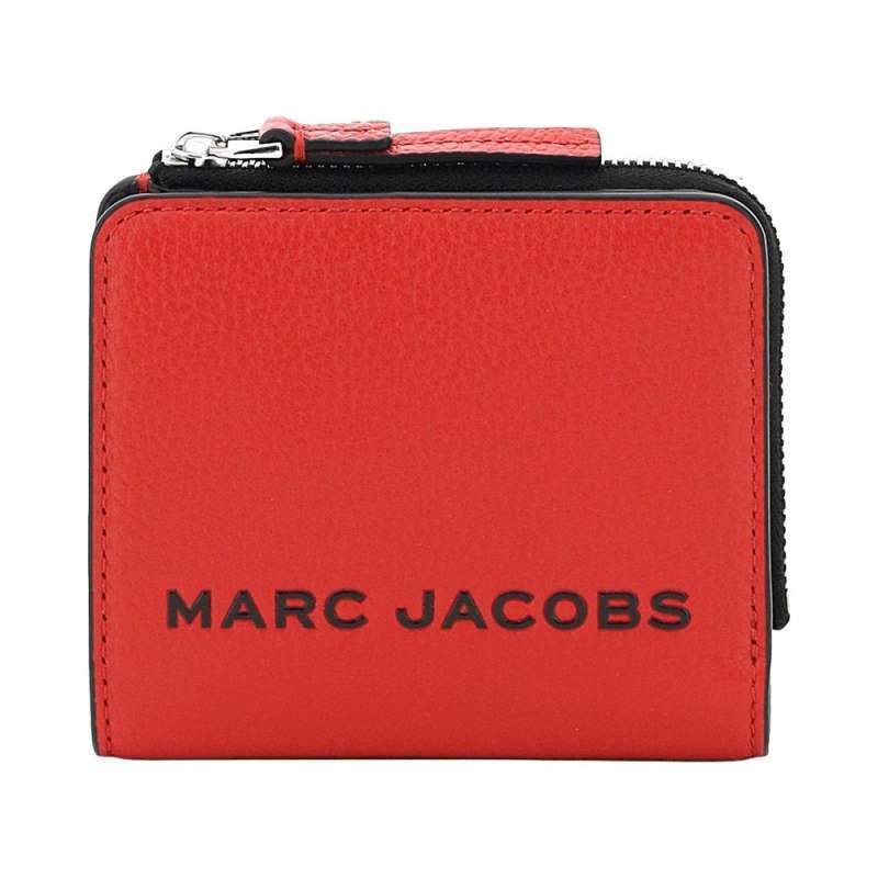 Jual Marc Jacobs The Bold Mini Compact Zip Wallet Red Black Di Seller ...