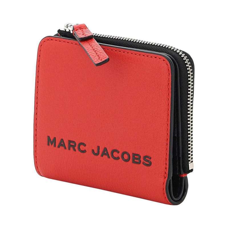 Jual Marc Jacobs The Bold Mini Compact Zip Wallet Red Black Di Seller ...