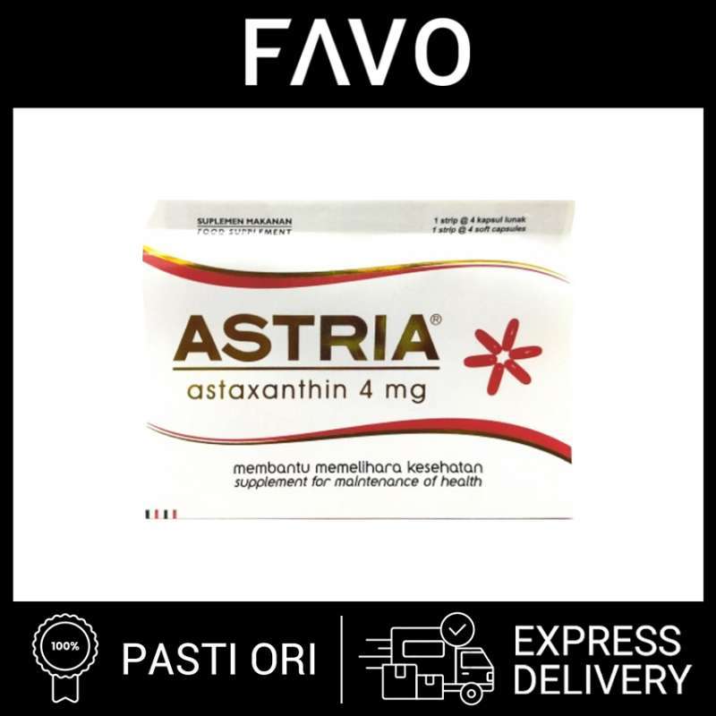 Jual Astria Suplemen Daya Tahan Tubuh - 4 Kapsul - Antioksidan Tinggi ...