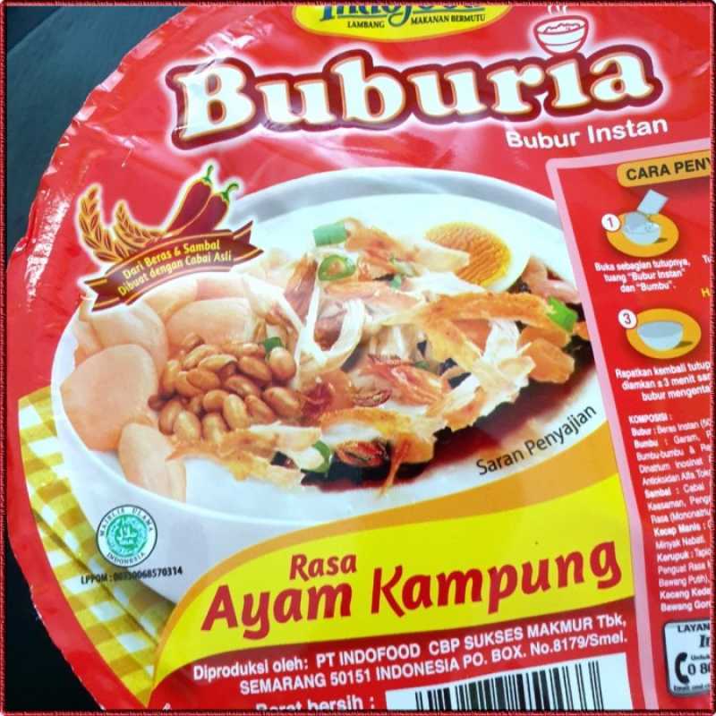 Jual Buburia Bubur Instan Indofood Rasa Ayam Kampung 70gr di Seller ...