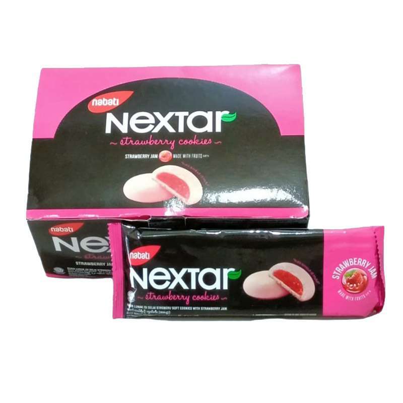 Jual NABATI NEXTAR 1 BOX ISI 10 PCS (STRAWBERRY) - SNACK BISKUIT ...