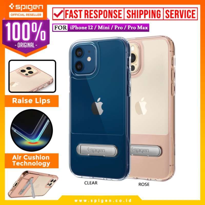 Jual Case iPhone 12 Pro Max Mini Spigen Slim Armor Essential Stand ...