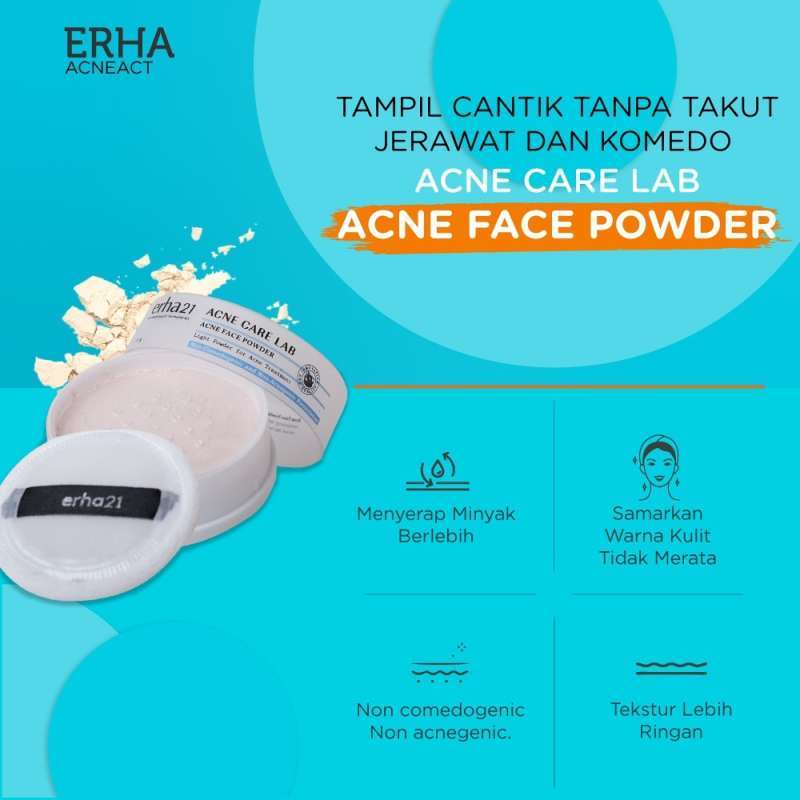 Jual ERHA Acne Face Powder 21 gr - Bedak Tabur Kulit Jerawat - bedak ...