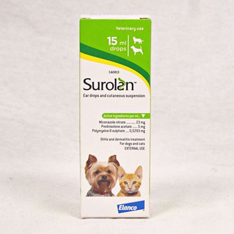 Jual Elanco Obat Telinga Hewan Surolan Ear Drops And Cutaneous ...