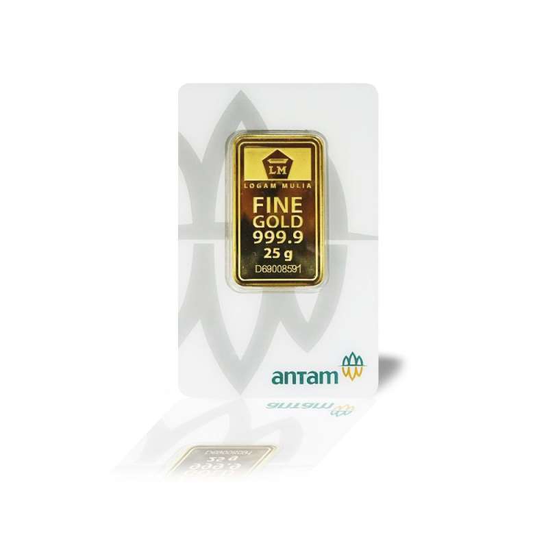 Jual Antam Logam Mulia Emas Batangan [25 Gram] di Seller MULYA777 ...