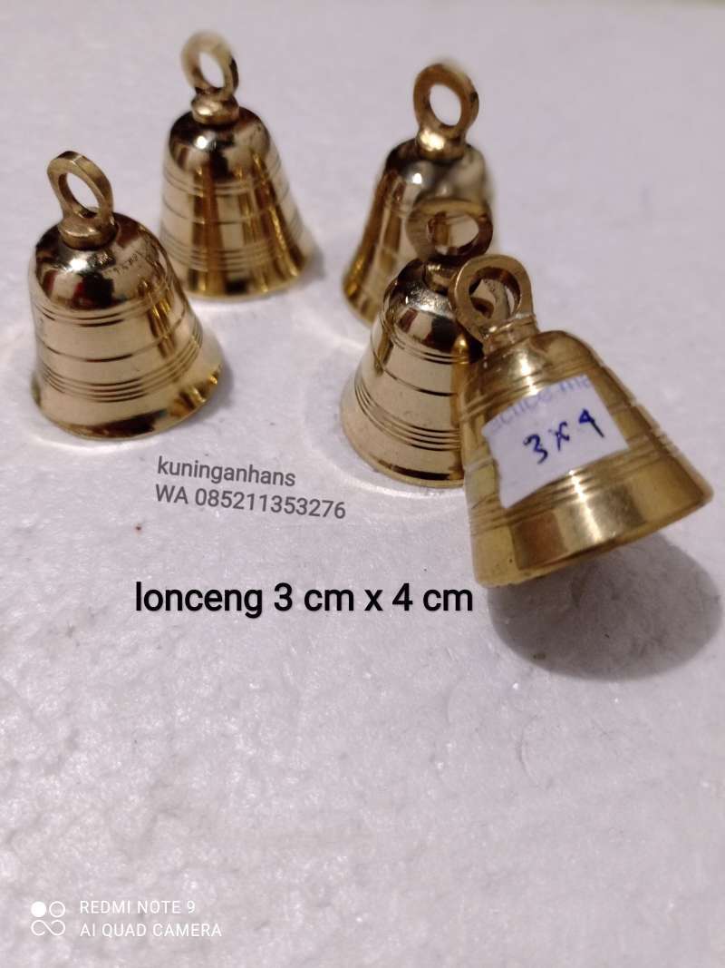 Jual lonceng kuningan lonceng 3 cm x 4 cm lonceng hewan lonceng pendaki ...