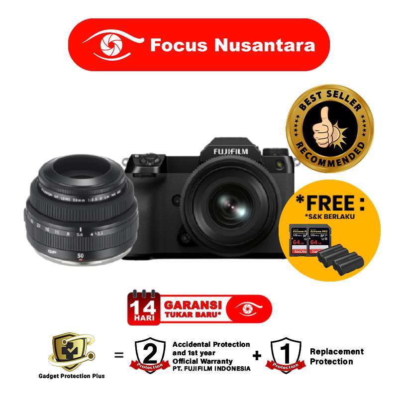 Jual FOCUS NUSANTARA - FUJIFILM GFX 50S II kit 35-70mm + PWP GF50mm f/3.5 R LM WR di Seller ...