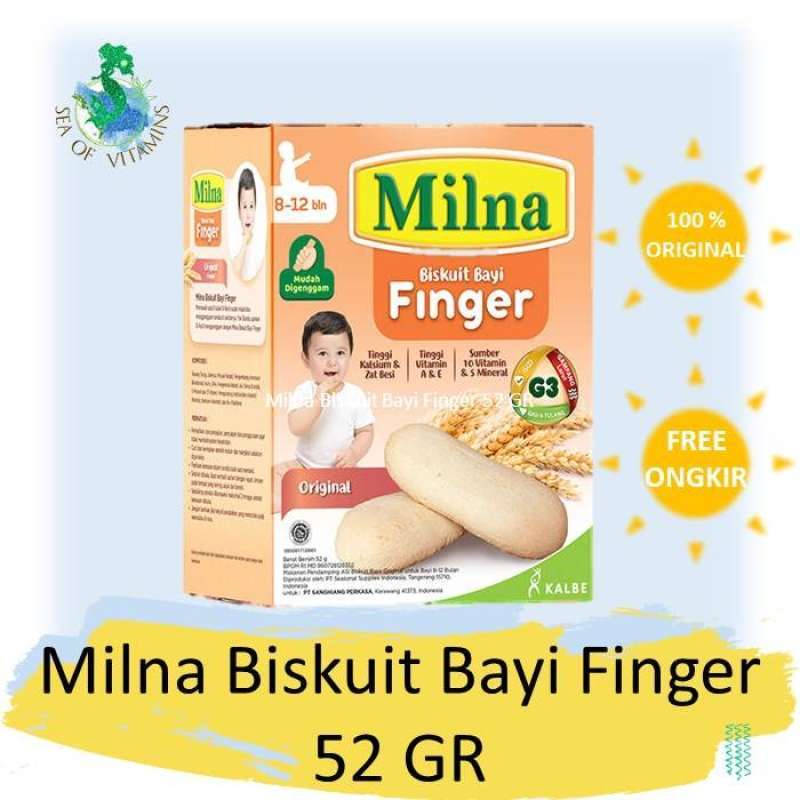 Jual Milna Biskuit Bayi Finger Isi 52GR | Biskuit & Snack Bayi ...