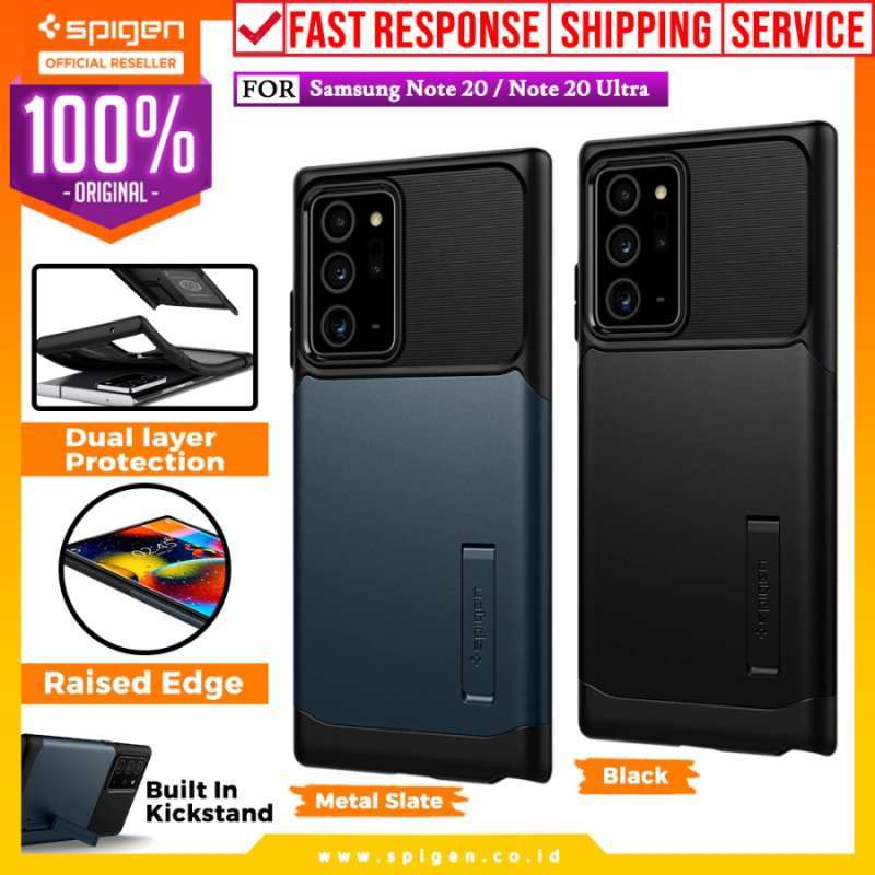Jual Case Samsung Galaxy Note 20 / Ultra Spigen Slim Armor Stand Casing di Seller Spigen ...