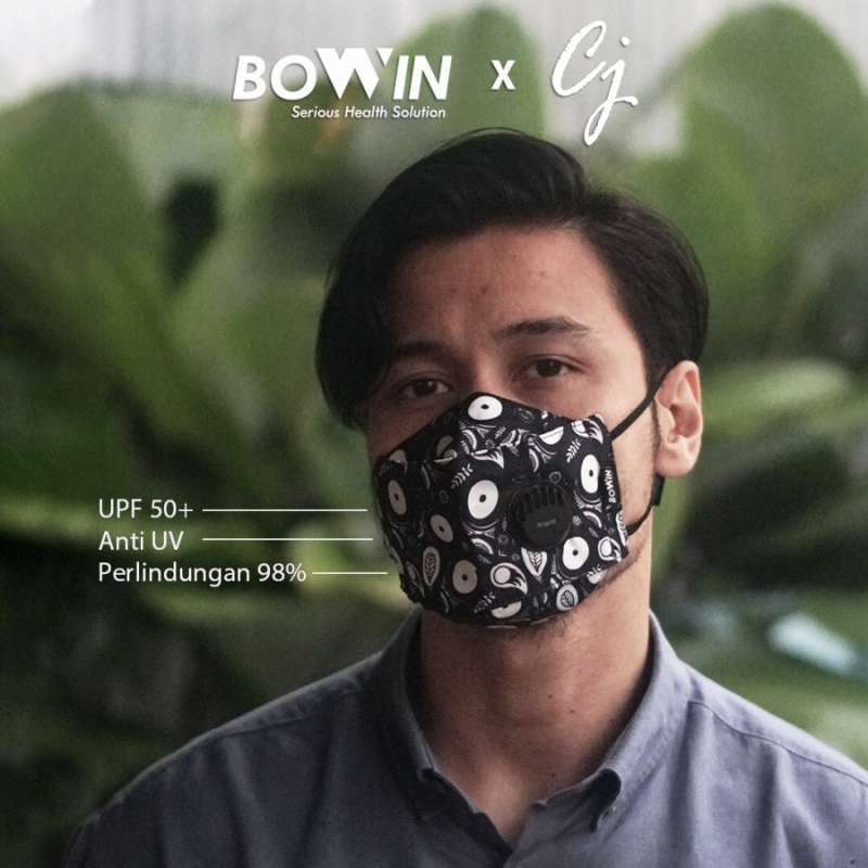 Jual Bowin Masker Upf 50+ Anti Uv (Chicco Jerikho Series) Masker Kain ...