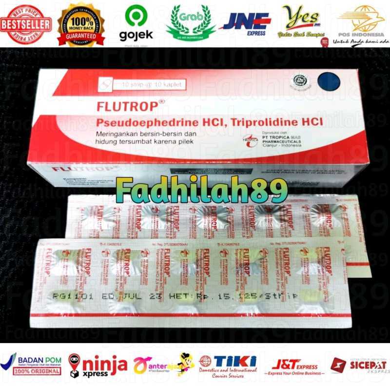 Promo FLUTROP STRIP ORIGINAL - ISI 10 TABLET Obat Flu Dan Pilek Diskon ...