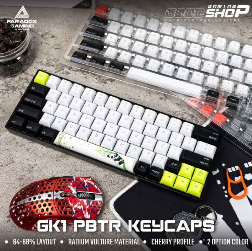 Jual Paradox GK1-PBTR Keycaps / Keycaps GK1 PBT Radium vulture di ...