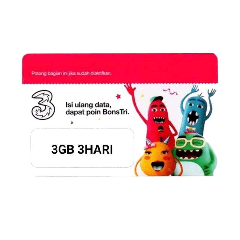 Jual Voucher Tri 3 Gb 3 Hari Spesifikasi Original, Murah & Diskon Harga ...