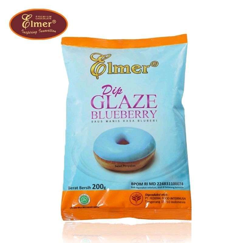 Promo dip GLAZe elmer saus topping celupan donat rasa BLUEBERRY ...