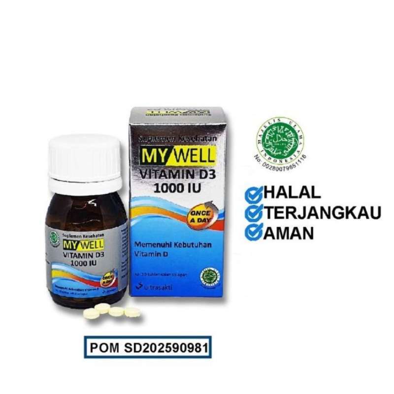 Vitamin D3 1000 My Well Lengkap Harga Terbaru Maret 2024 | Blibli
