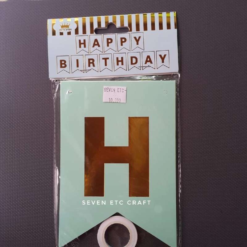 Jual Bunting Flag HAPPY BIRTHDAY (Tosca) di Seller Seven Etc Craft ...