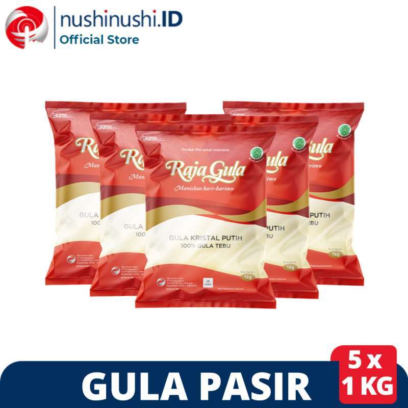 Jual Raja Gula Merah Gula Pasir Kristal Putih [5 Pcs @ 1 Kg] di Seller ...