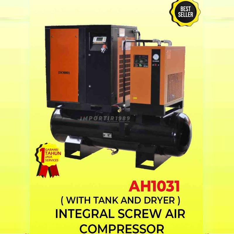 Jual Kompresor Angin Udara Screw Air Compressor Dinamo 10 Hp 5.4 L ...