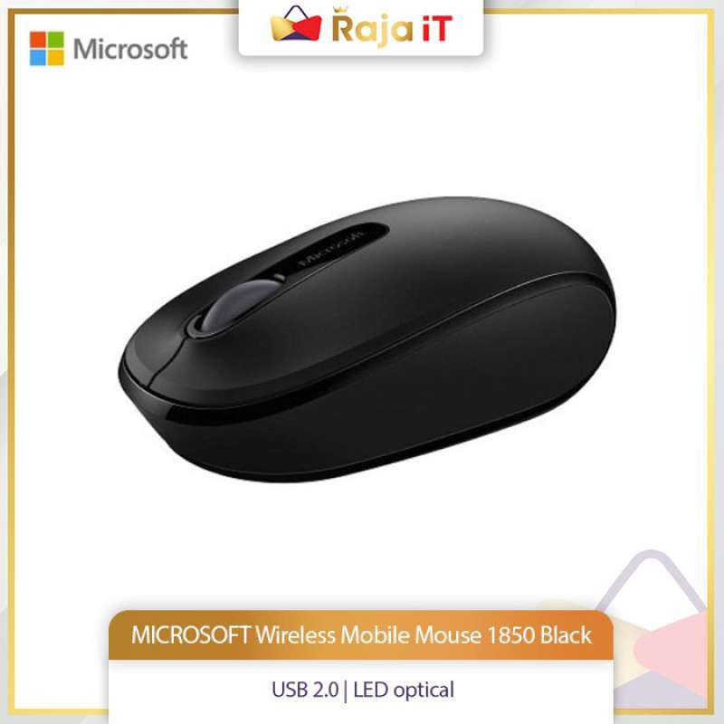 Jual MICROSOFT Wireless Mobile Mouse 1850 Black [U7Z-00010] di Seller ...