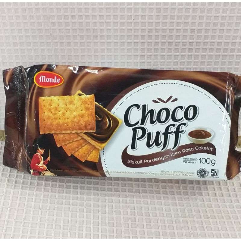 Jual Biskuit / Wafer / Monde Chocolate Puff Biskuit [100 g] di Seller ...