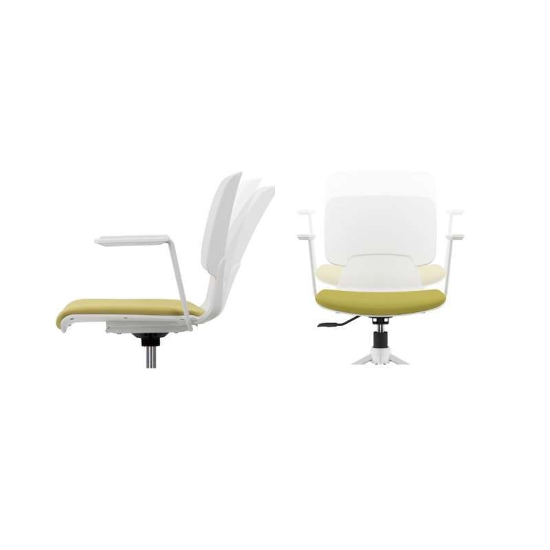 Jual Firm By Malka Strata Roll With Wheels Kursi Kerja Kursi Putih ...