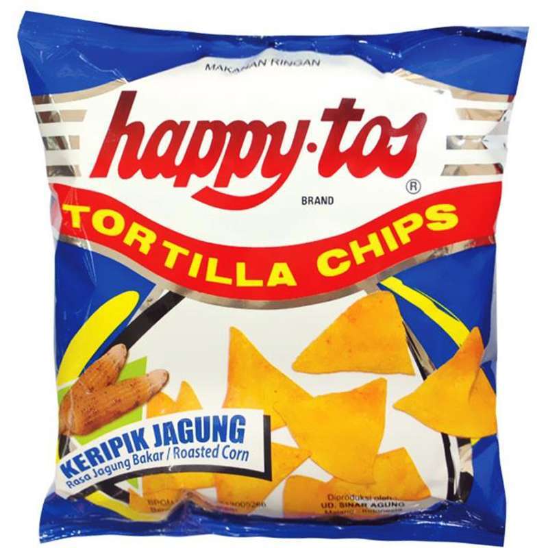 Jual happy tos Tortilla Chips Biru Jagung Bakar 55 g di Seller Alfamart ...