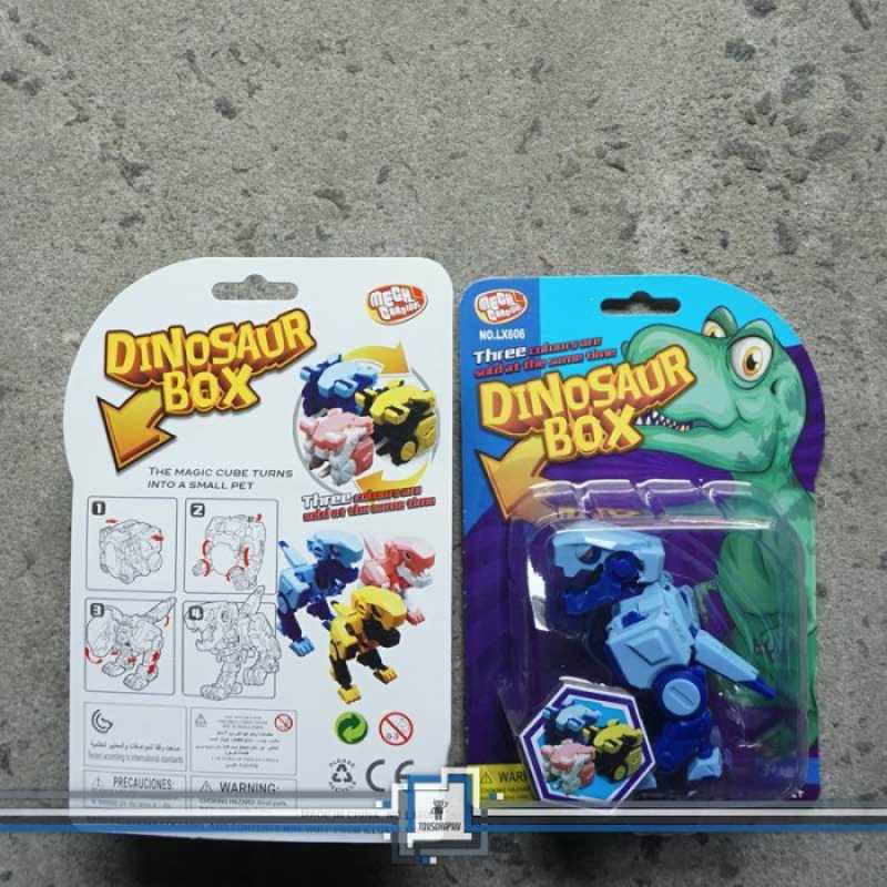 Jual BEAST BOX Trex - BLUE / Dinosaurus Box - Robot Kotak Kubus ...