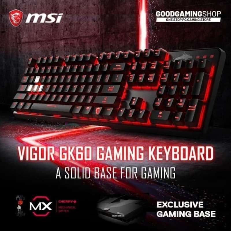 Jual MSi Vigor GK60 - Gaming Keyboard di Seller GOOD GAMING SHOP ...