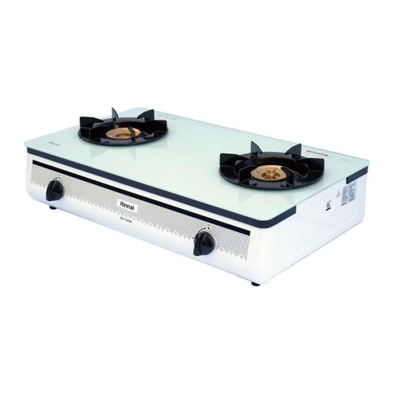 Jual Rinnai Kompor Gas Kaca 2 Tungku RI712GAW Putih RI-712GA(W) Api ...