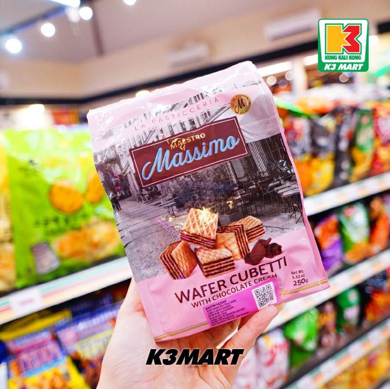 Jual Maestro Massimo Wafer Cubetti With Chocolate Cream 250gr Di Seller ...