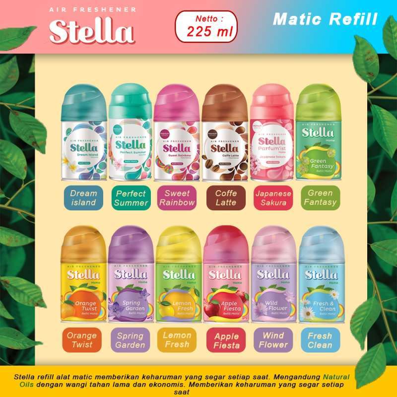 Jual Stella Matic Refill 225 Ml Varian Pengharum Ruangan Premium Di ...