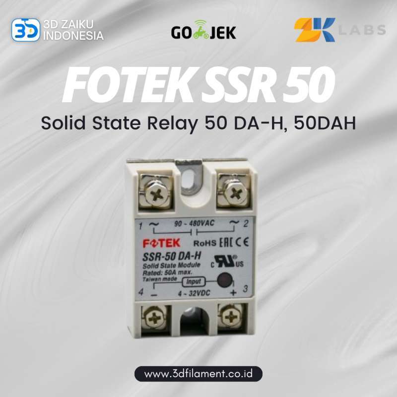 Jual Fotek SSR Solid State Relay SSR 50 DA-H SSR 50DAH di Seller 3D Zaiku - Kedaung Kali Angke-2 ...