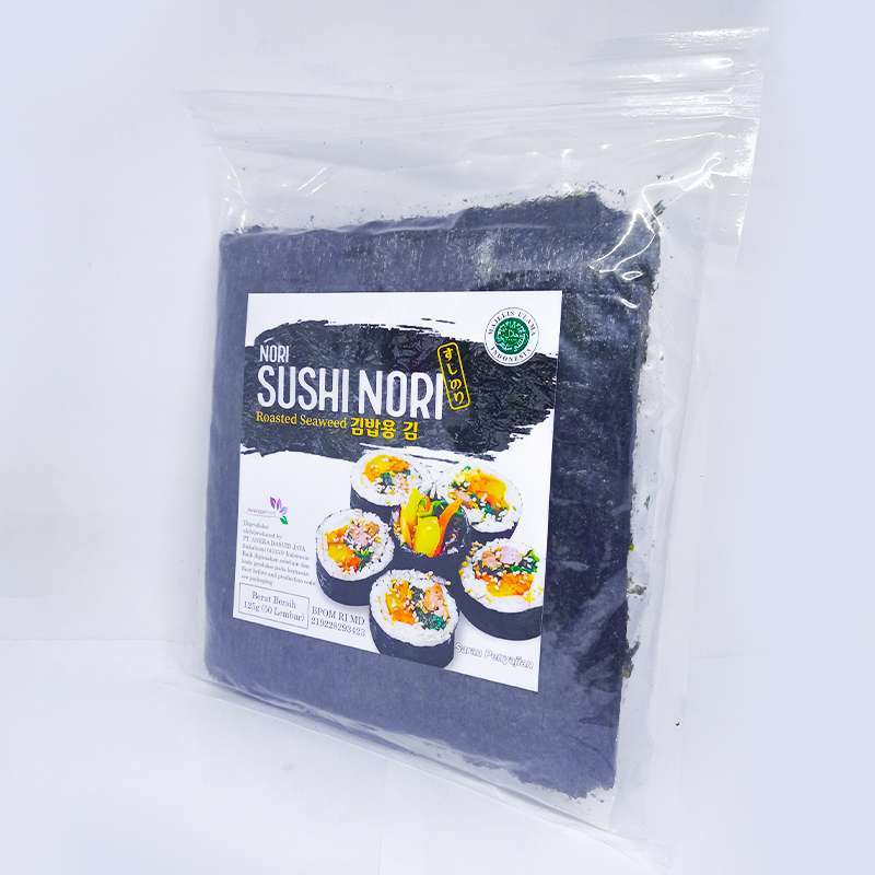 Jual Java Super Food Sushi Nori Roasted Seaweed 50 Sheets Rumput Laut ...
