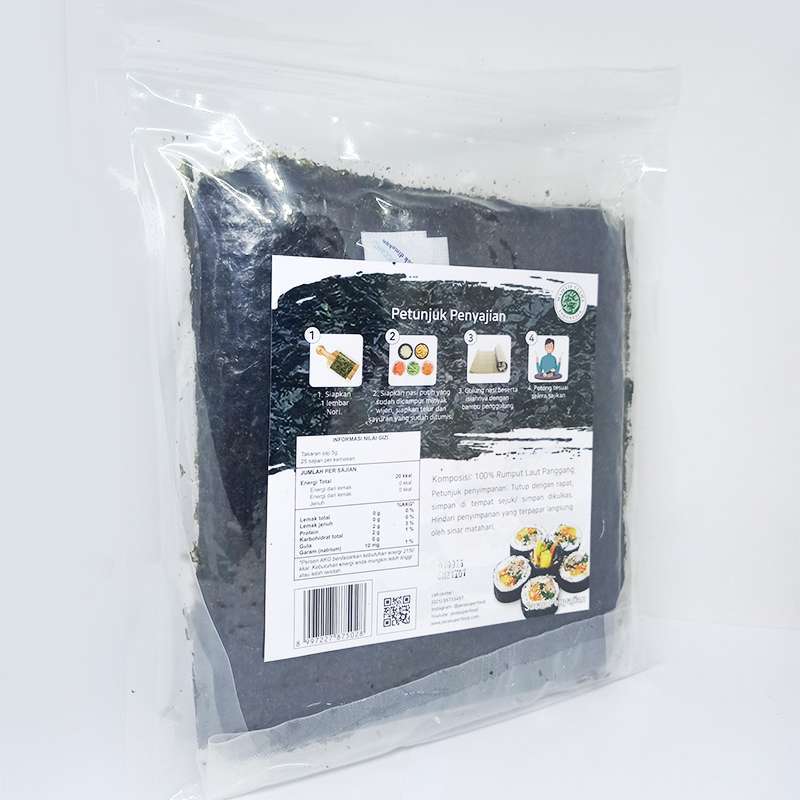Jual Java Super Food Sushi Nori Roasted Seaweed 50 Sheets Rumput Laut ...