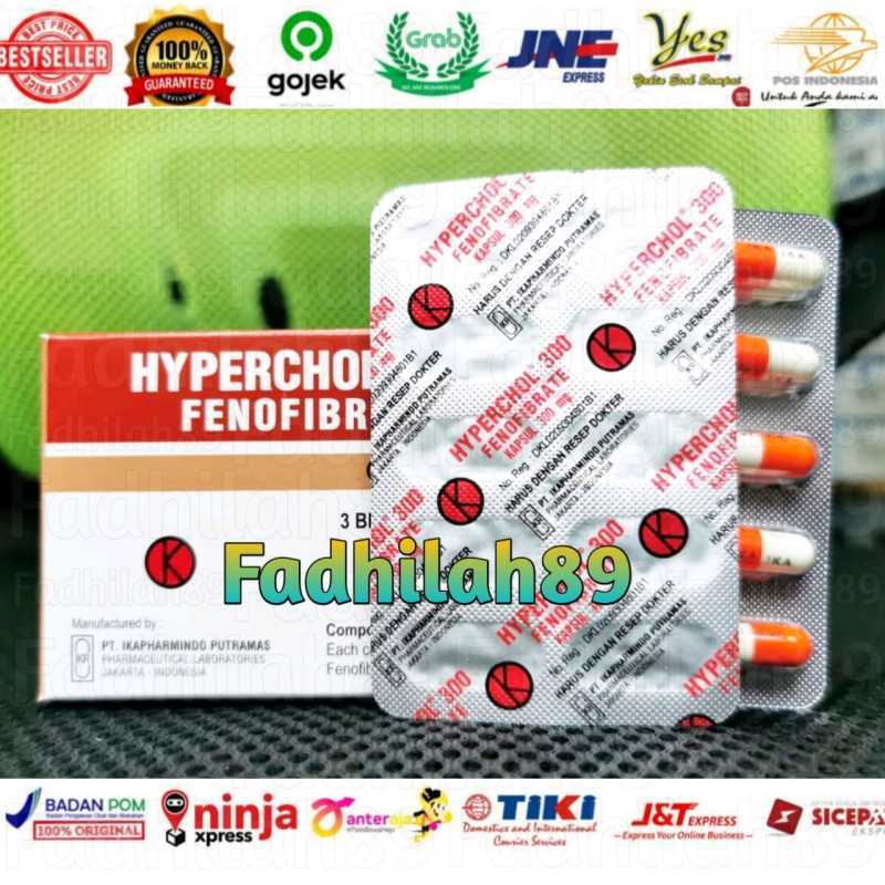 Jual Hyperchol 300 Fenofibrate 300 Mg Blister (10 Kapsul) Original ...
